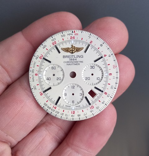 White Dial for Breitling 1884 Chronometre Navitimer GMT 48mm ab044121 ...