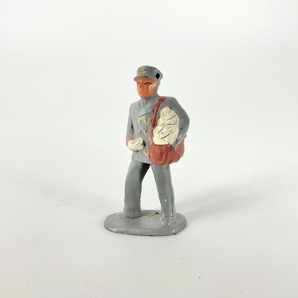 Barclay Manoil Mailman Postal Carrier Lead Toy Figure Vintage | eBay