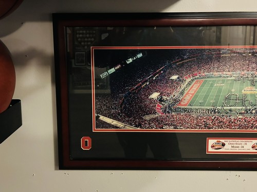 Ohio State 2003 College Football National Championship Panoramic Framed ...