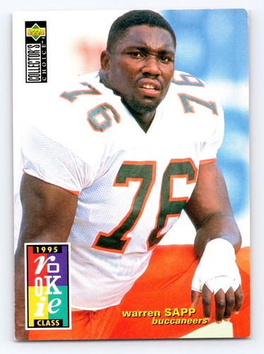 1995 Collector's Choice #12 Warren Sapp Player's Club RC | eBay