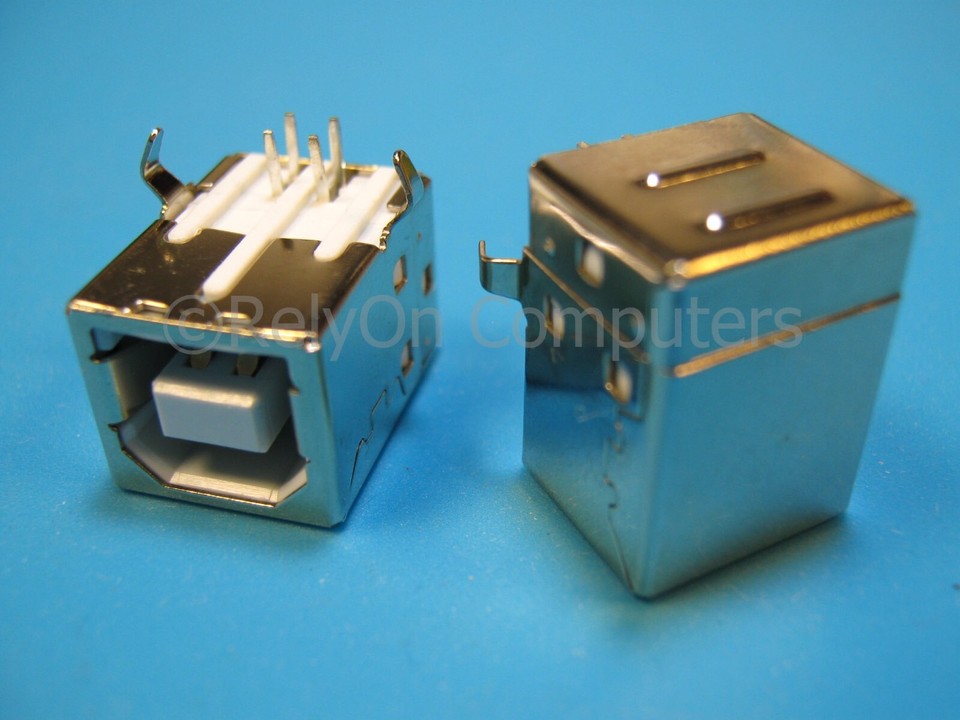 2x USB 2.0 Type-B Port Connector Replacement Jack Part for Scanner ...