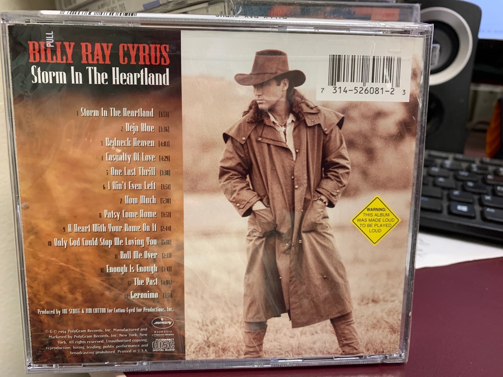 Billy Ray Cyrus Storm in the Heartland CD 1994 Mercury 3145260812 ...