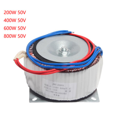 200W/400W/600W/800W 220V To 50VAC Driver Toroidal Transformer 0-220V 0 ...