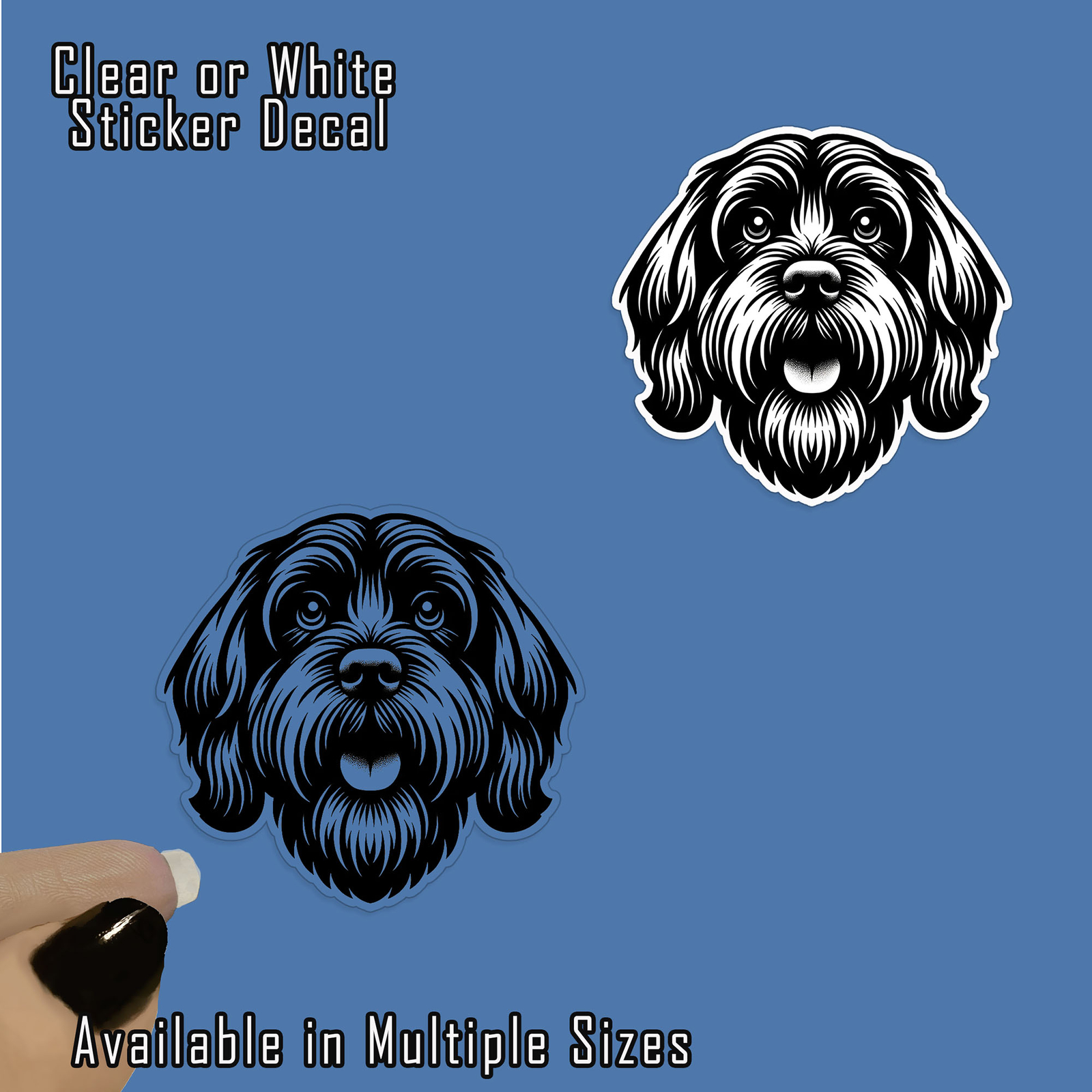 Petit Basset Griffon Vendeen Vinyl Decal Sticker Indoor Outdoor 4 Sizes ...