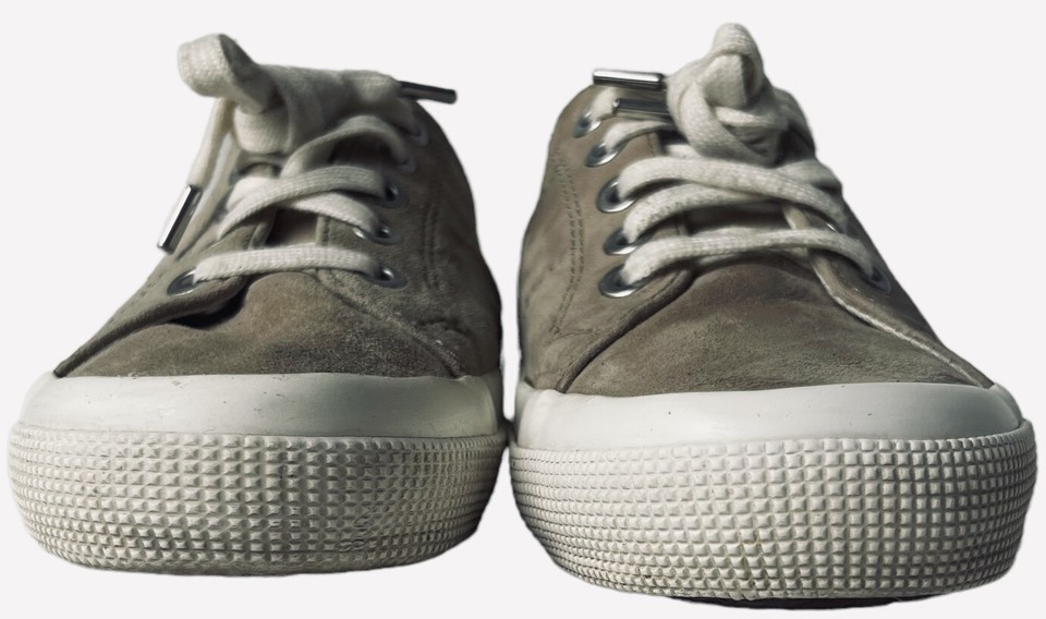 Ralph Lauren Tennis Shoe Womens 9B Tan Brown Low Top Suede Sneakers ...