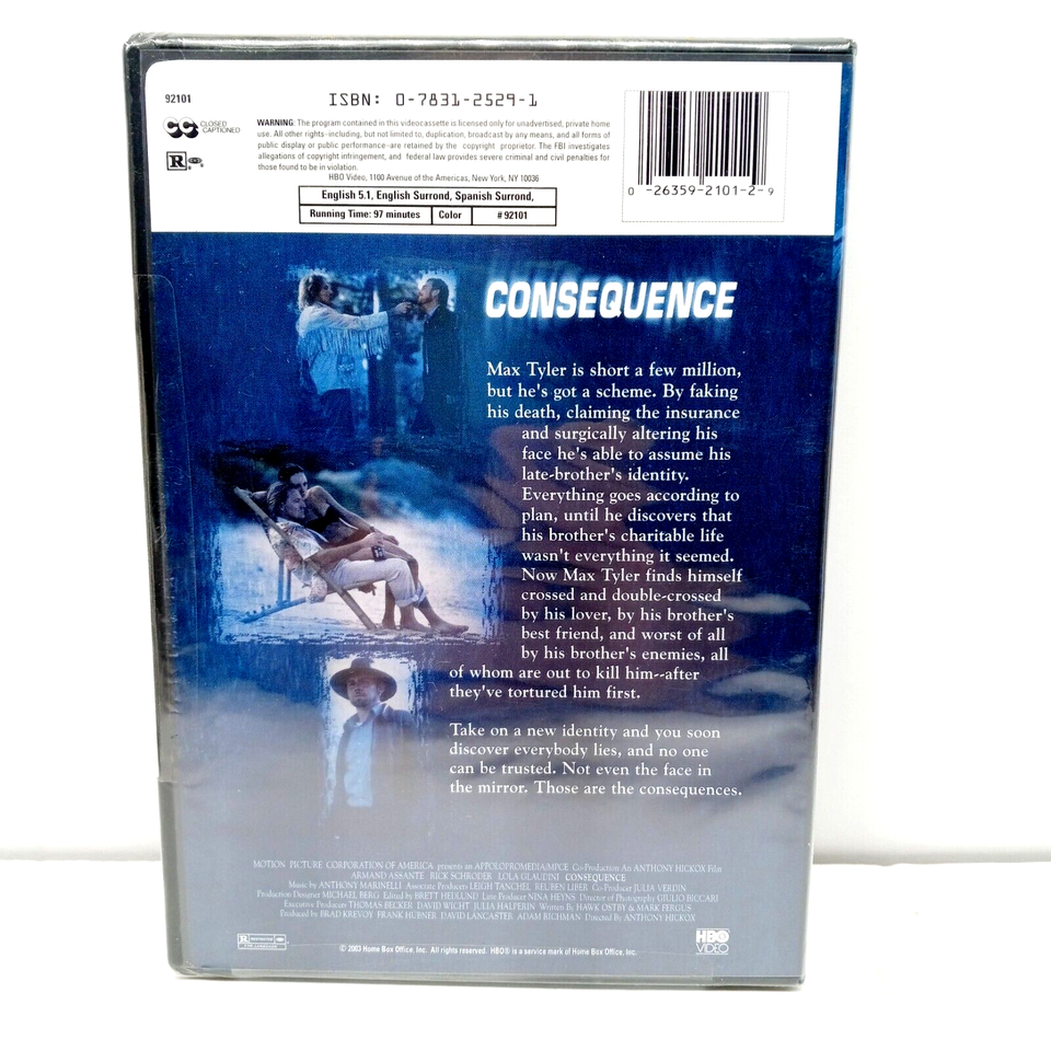 Consequence (DVD) HBO Film 2003 (New Sealed) | eBay