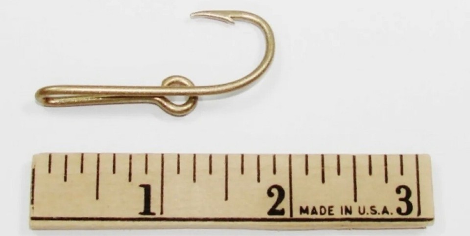 *1* Old Gold Colored Fish Hook Hat Clip / Pin | eBay