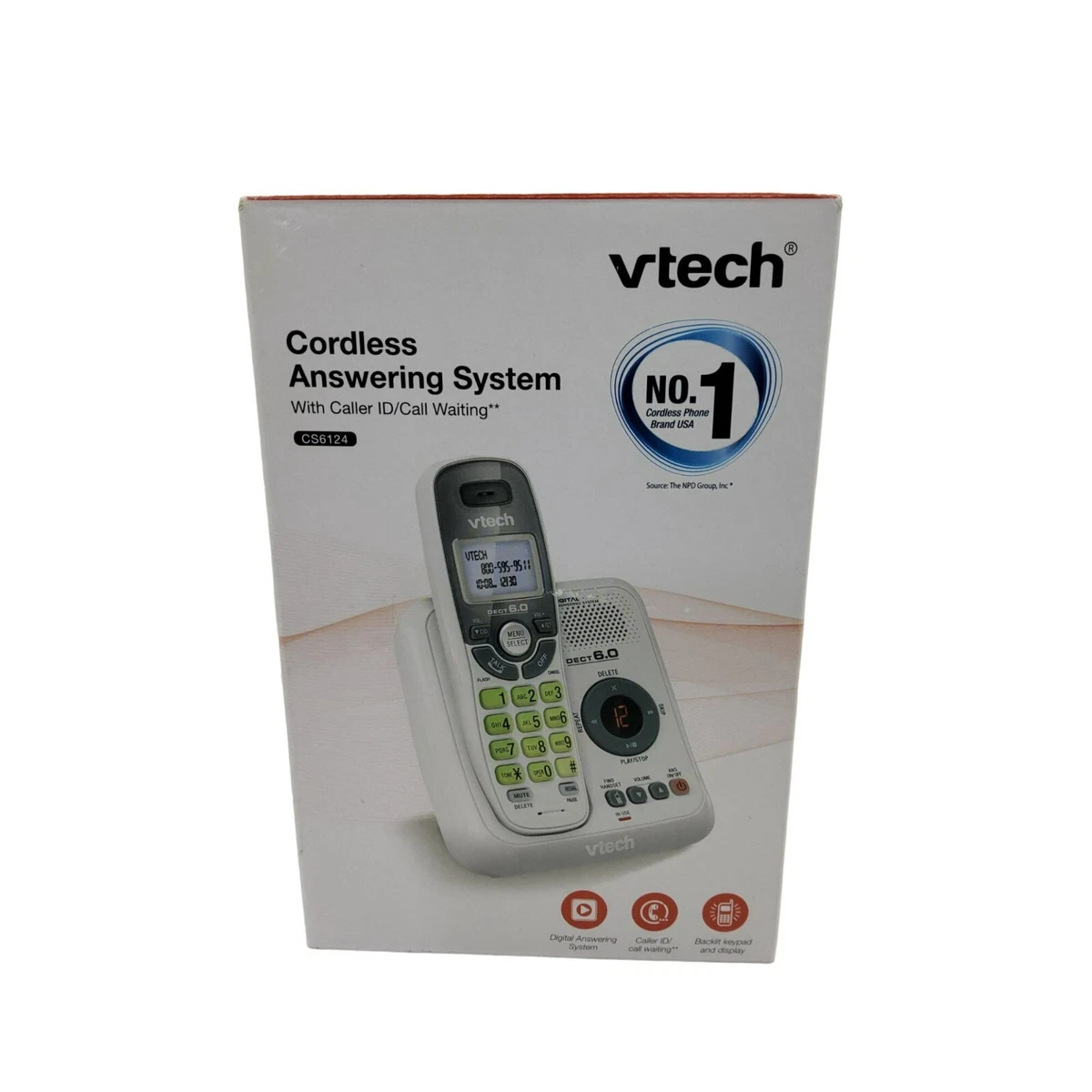 VTech CS6124 DECT Cordless Phone With Answering System And, 50% OFF
