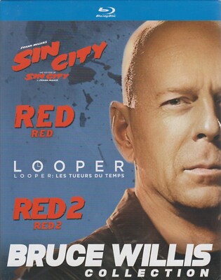 Bruce Willis Collection (Sin City/Red/Looper/Red 2) Blu-Ray Brand New ...