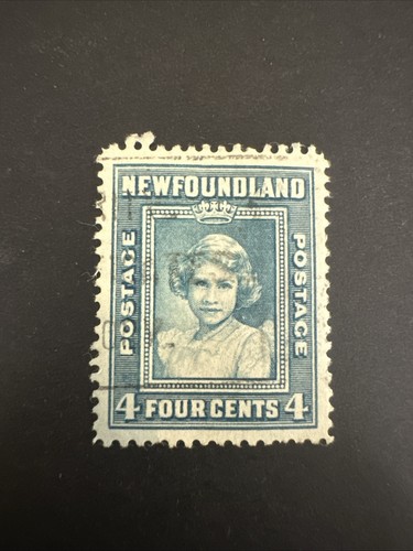 1941 NEWFOUNDLAND 4c BLUE PRINCESS ELIZABETH Used | eBay