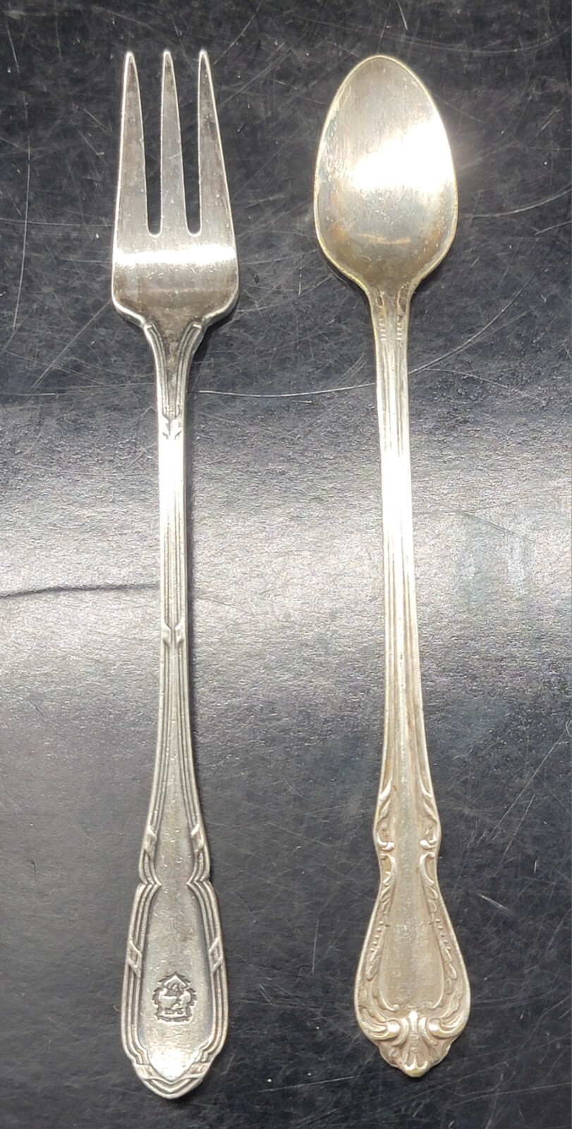 Two Vintage Cocktail Fork And Relish Spoon Silverplated The Beverly ...