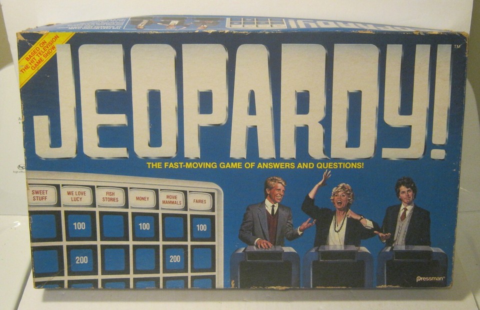 1986 Milton Bradley JEOPARDY Category Board COMPLETE Category Pad ...