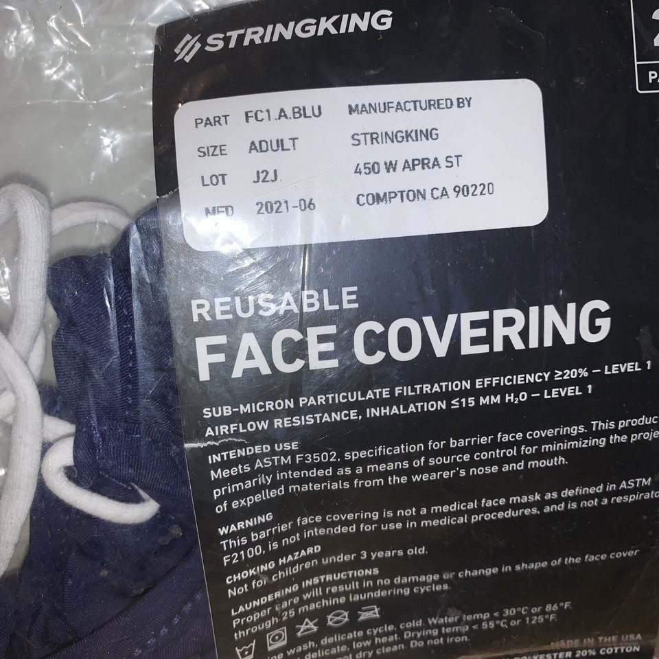 StringKing 2 Pack Reusable Face Mask Forrest Green. Comfortable Face ...