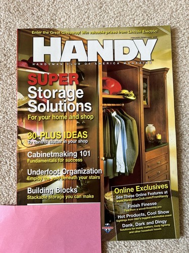 Magazine - HANDY - Handyman Club of America - Jan/Feb 2008 - Storage ...