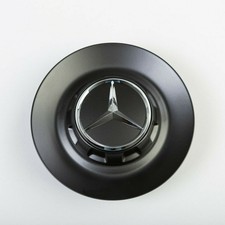 1 Genuine OEM Factory MERCEDES Black Center Wheel Hub Cap AMG ...