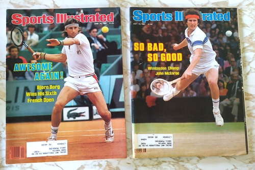 Sports Illustrated Bjorn Borg French Open and John McEnroe Wimbledon ...