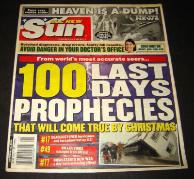 SUN Magazine October 13, 2008 -100 Last Days Prophecies -Photos Heaven ...