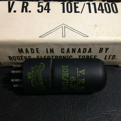 Vintage V.R.54 10E/11400 ROGERS TUBE Double Diode Detector Valve ...