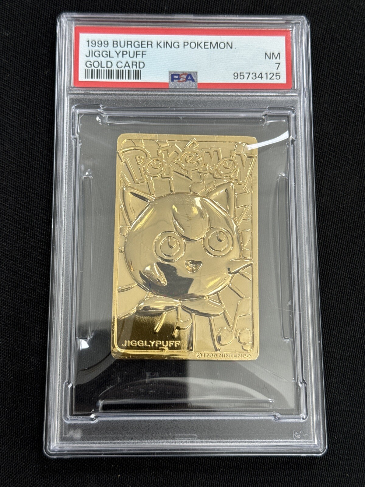 1999 BURGER KING POKEMON GOLD CARDS JIGGLYPUFF NEAR MINT PSA 7 | eBay