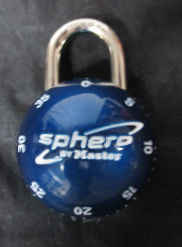 Master Lock Sphero Master Blue Smooth Spin Combination Lock New | eBay