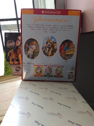AMERICAN GIRL Julie Frame Puzzles set of 3 Colorful 50 piece Puzzle w ...