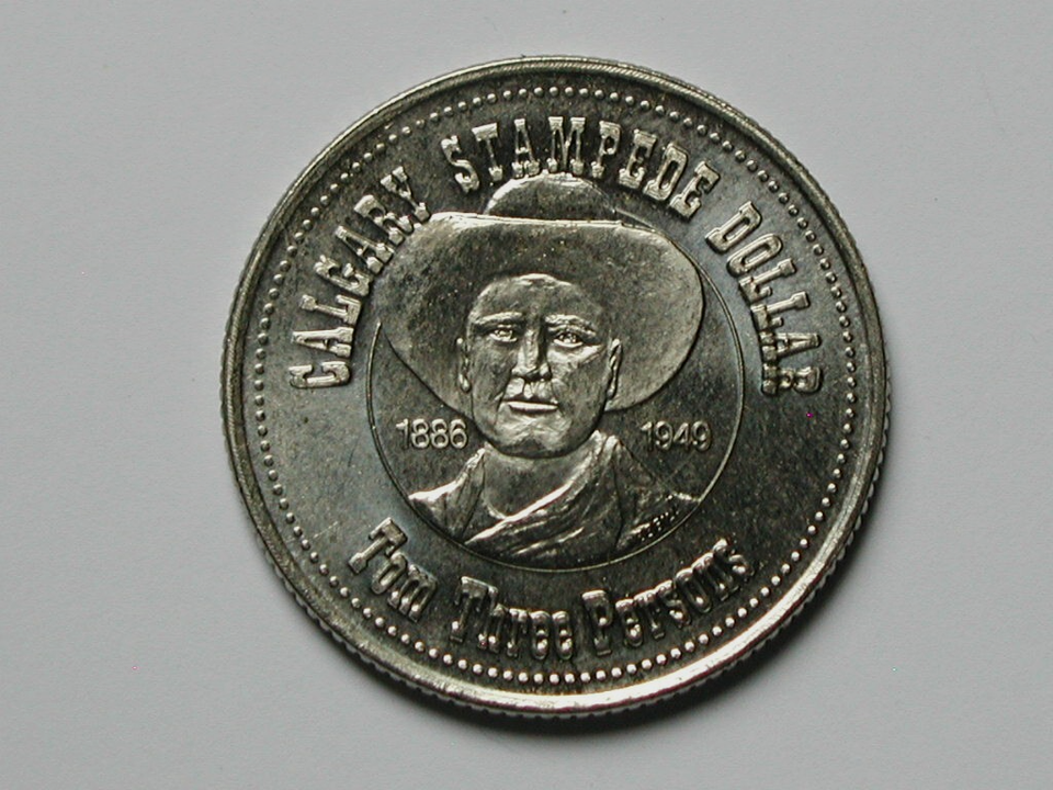 Calgary AB CANADA 1985 DOLLAR Token with Stampede Rodeo Champion ...