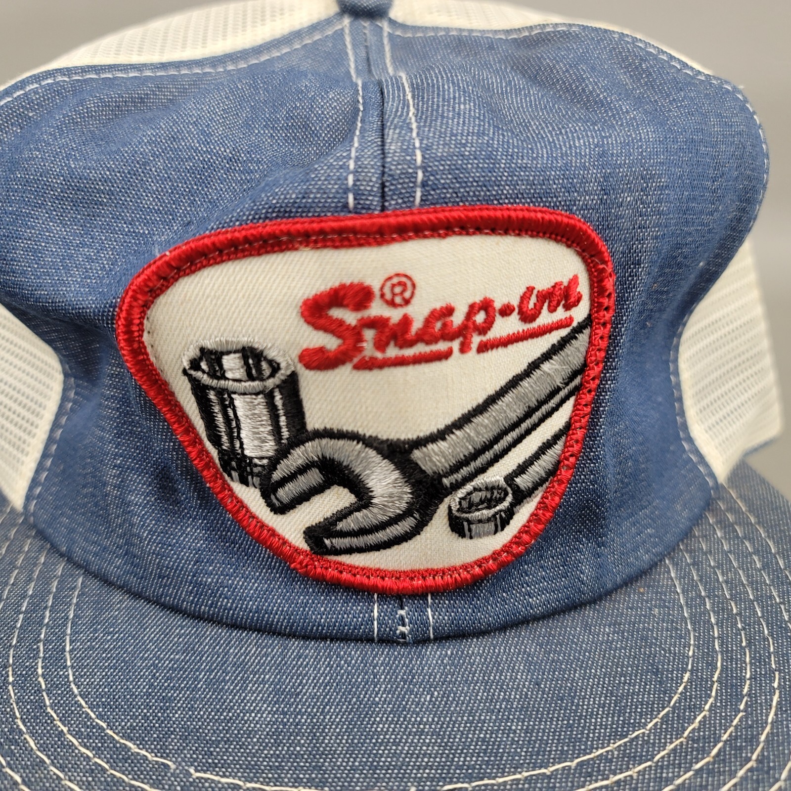 Vtg RARE Snap-On Tools Trucker Mesh Snapback Patch Ha… - Gem