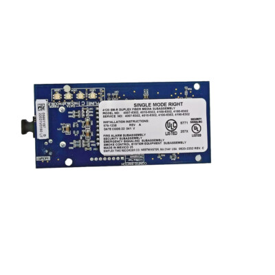 Simplex 4007-6302 Card Right Port Single-Mode 4120 Dplex Fiber Media | eBay