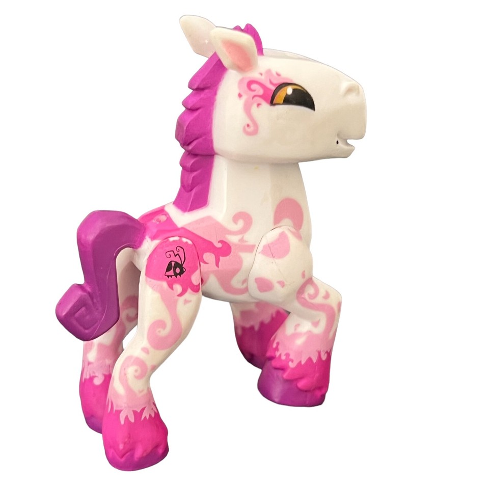 Animal Jam Pink White Horse Figure 3" | eBay