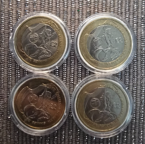 2002 £2 Two Pounds Coin Commonwealth Games Full set 4 Coins Low Mintage ...