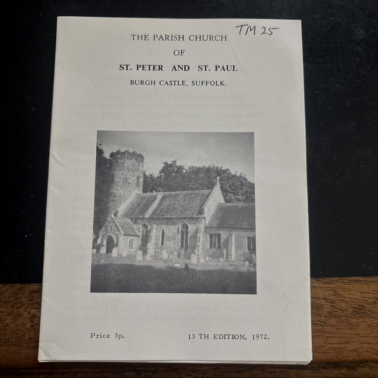 Parish Church Of St Peter St Paul Burgh Castle Suffolk Vintage Guide ...
