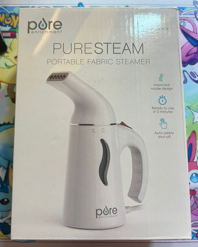 Pure Enrichment PURESTEAM Portable Handheld Fabric Steamer - WHITE | eBay