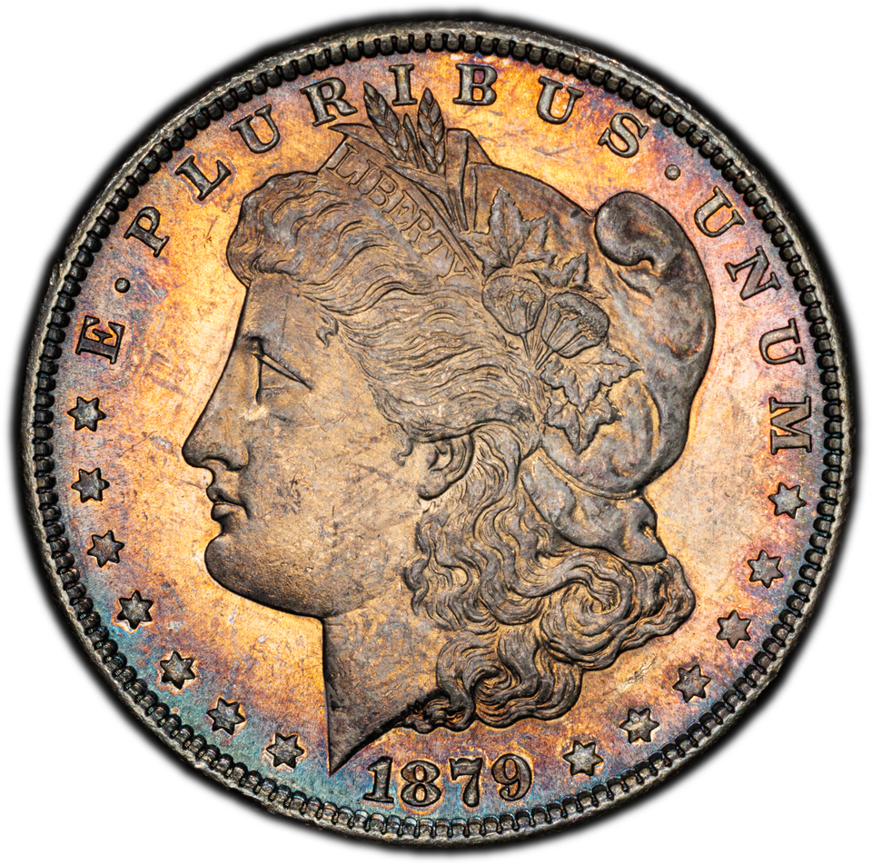 1879-S PCGS MS64 Morgan Dollar w/ Superb Colorful Toning - Absolute ...