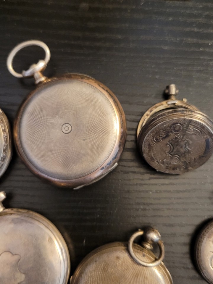 Antique Solid Silver Pocket Watch Cases Steampunk Repurpose Repair | eBay