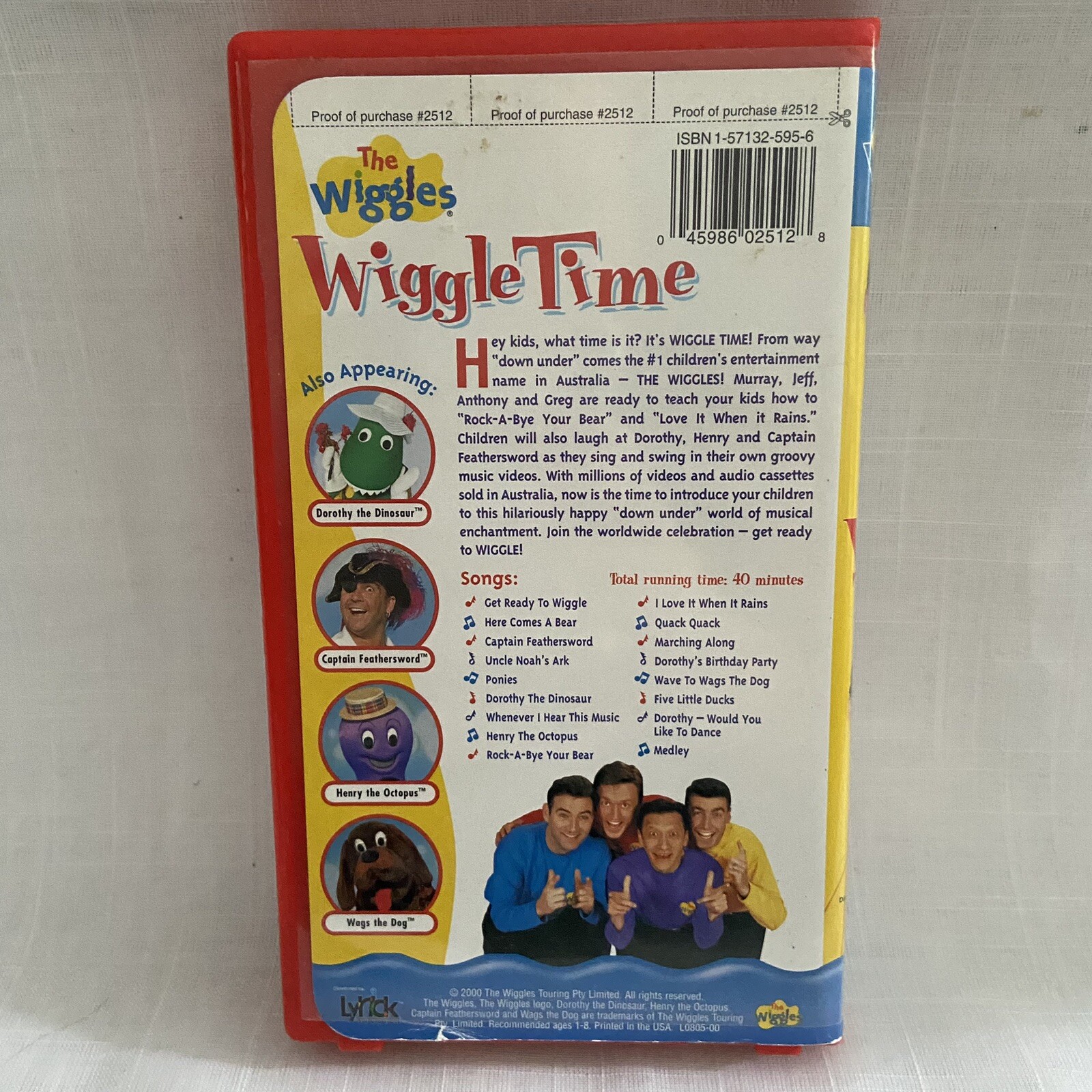Wiggles, The: Wiggle Time (VHS, 1999, Red Clam Shell) 45986025128 | eBay