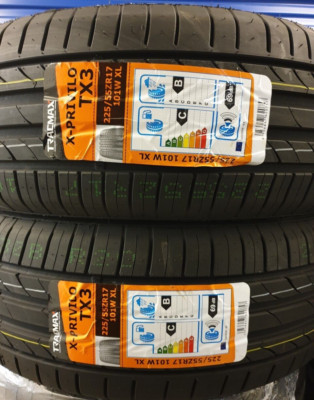 2X NEW ROTALLA/TRACMAX CAR TYRES 225/55 R17 XL 101W 225 55 17 2255517 C ...