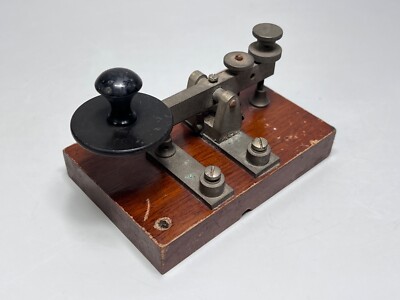 WWII Antique French DYNA Telegraph Morse Code Key Military Field Signal ...