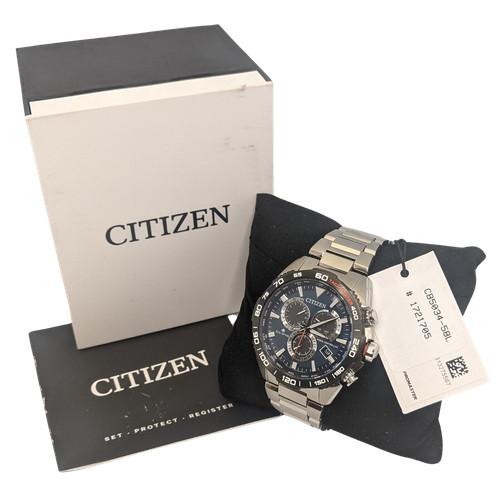 Citizen Promaster Land Eco-Drive Chronograph Men's Blue Dial Watch ...