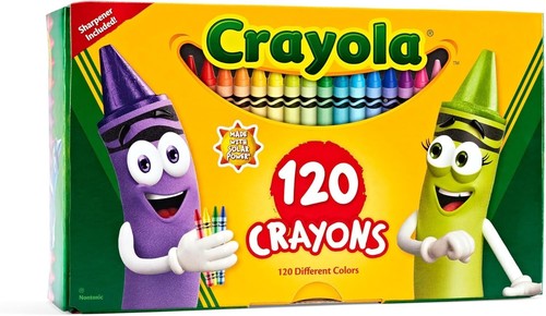 Crayola 52-6920 Giant Chest of 120 Color Crayons With Sharpener for ...