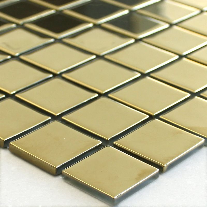 Mirrored Gold Glass Mosaic Tile-300*300*8mm & 4mm-11sheets-1m2 | eBay