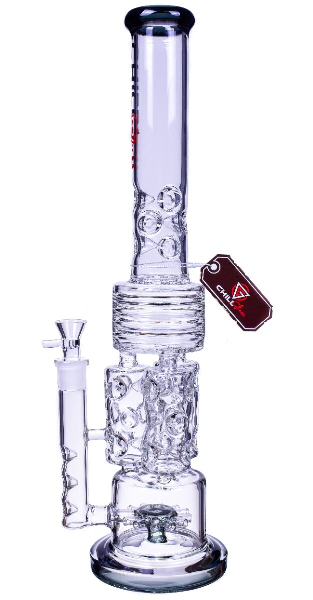 20" Inch Bong Chill Big Bongs Large Huge Tall Glass Water Pipe Platinum ...
