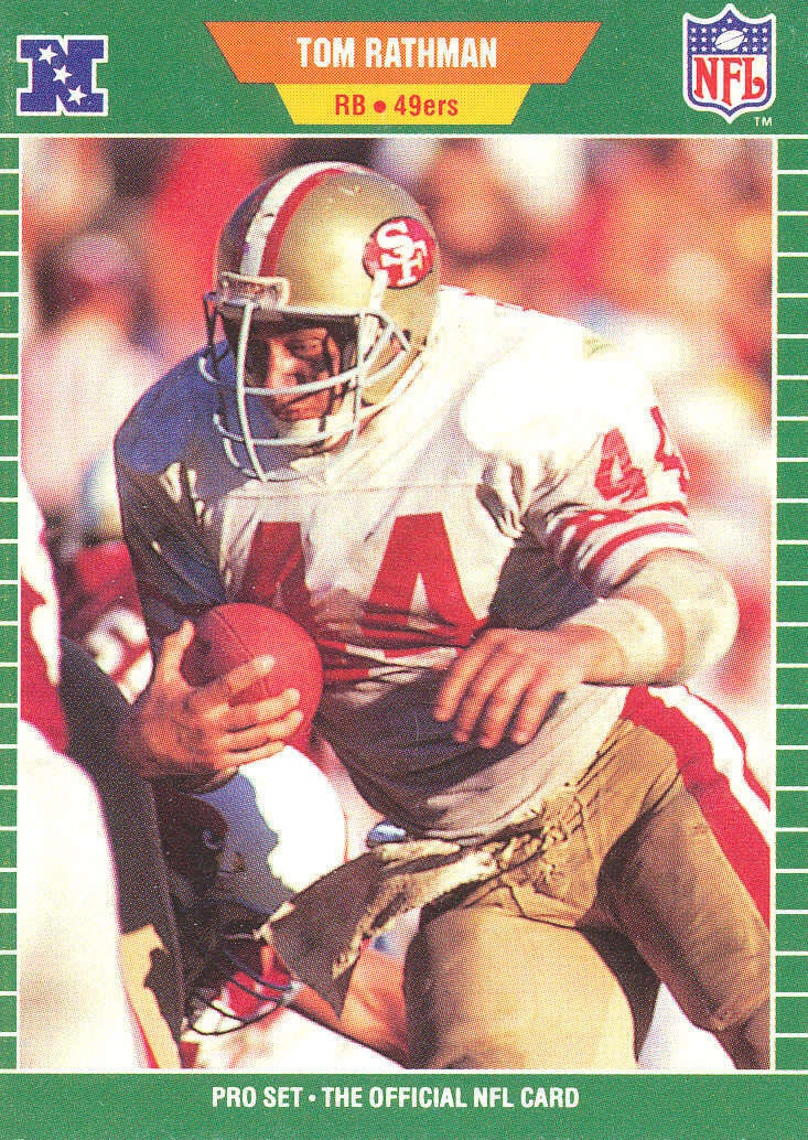 PRO-SET Tom Rathman 49ERS Nebraska CORNHUSKERS | eBay