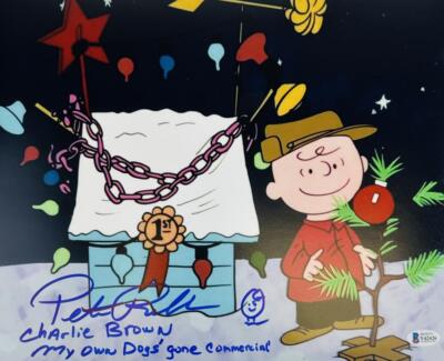 PETER ROBBINS SIGNED 11X14 PHOTO CHARLIE BROWN CHRISTMAS SKETCH BAS 426 ...
