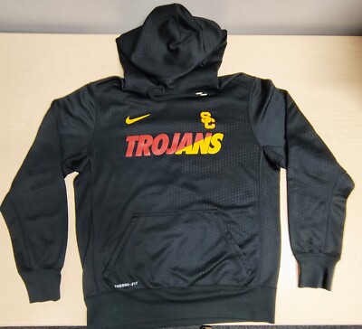 Nike USC Trojans Sweater Mens Size Med. Therma Fit Hoodie Pullover Red ...
