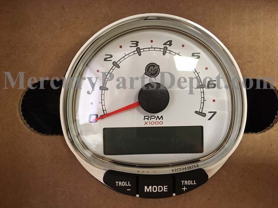Mercury SmartCraft SC1000 Tachometer Kit 7k White P/N: 8M0135634 SS 79 ...