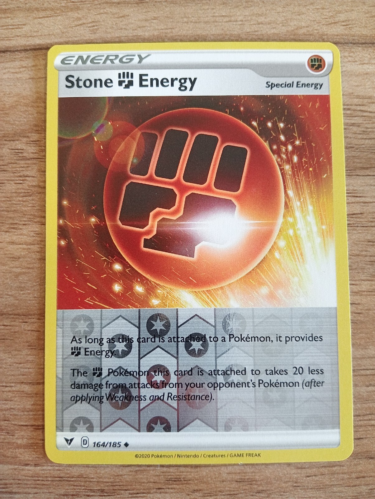 Pokemon Card TCG - Stone Energy - 164/185 - Vivid Voltage - Reverse ...