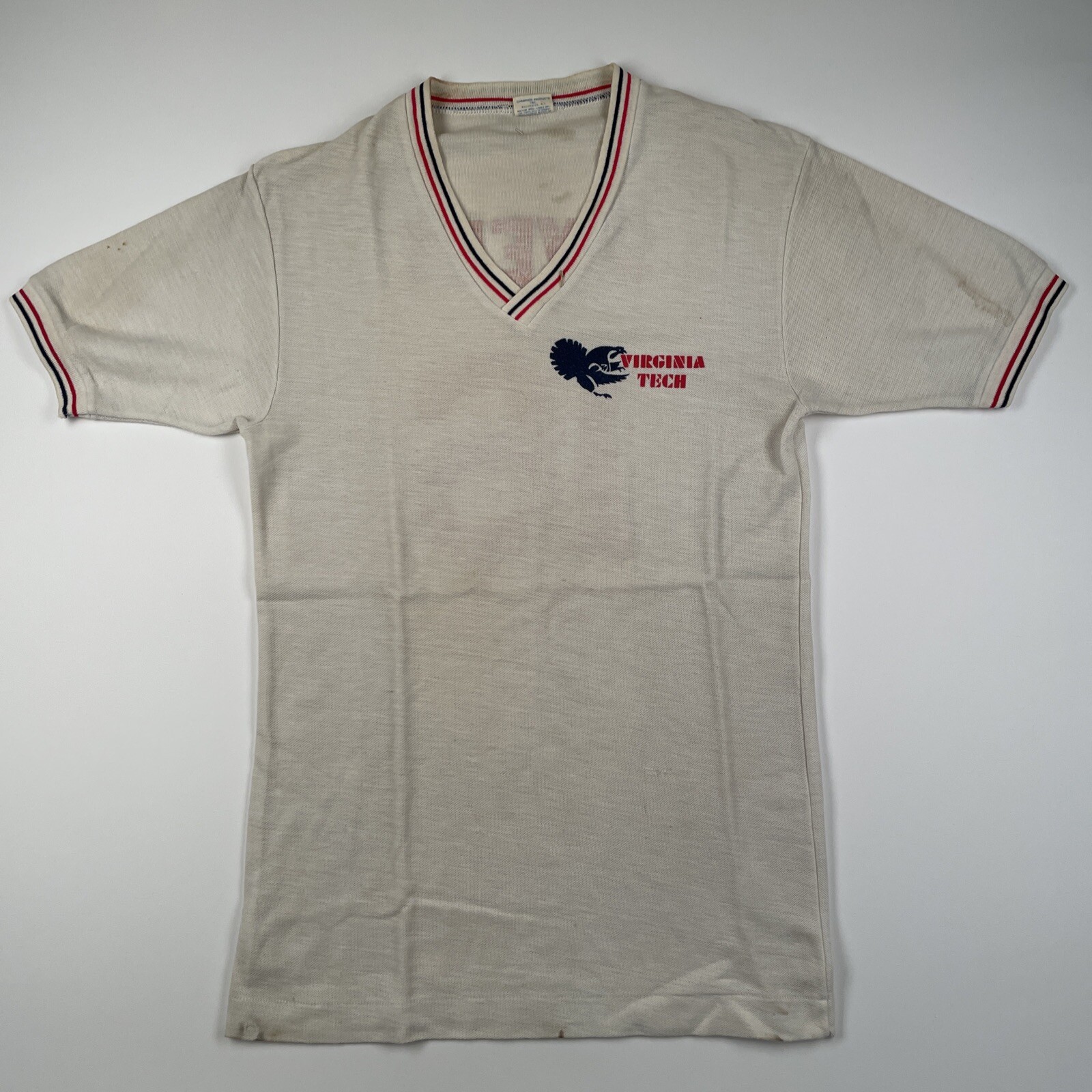 Vintage 70s Champion Virginia Tech Shirt Size Small - Gem