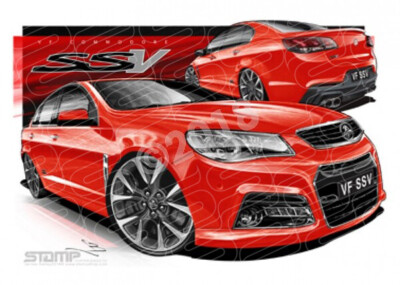 Commodore VF VF SSV VF SSV RED HOT NO WING A1 STRETCHED CANVAS (HC700S ...
