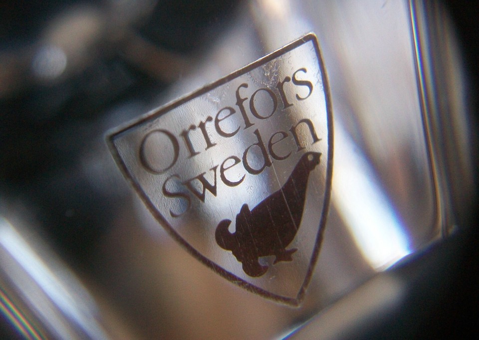 ORREFORS - Lars Hellsten - Orion Crystal / Glass Bowl - Sweden - 20th ...