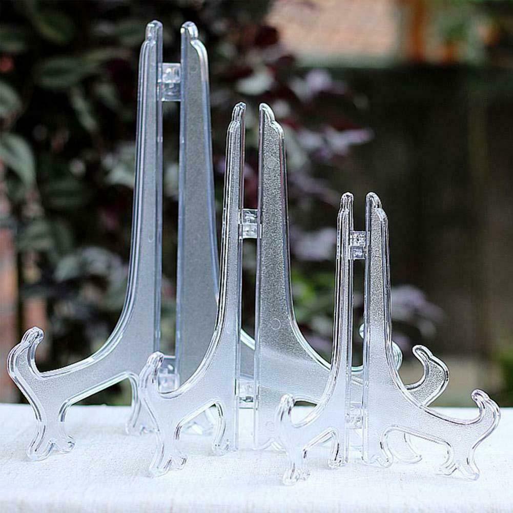 Clear Plastic Plate Stands 6 Pcs Acrylic Plate Stands, Clear Plastic